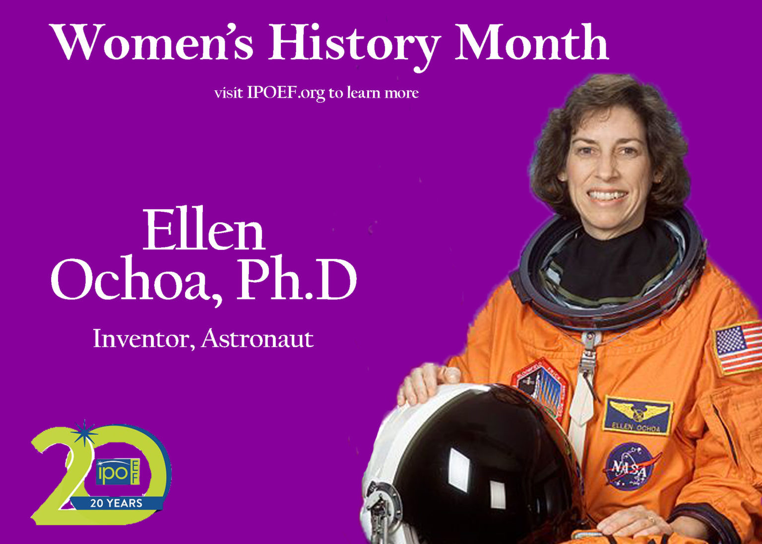 Ellen Ochoa, Ph.D - IPO Education Foundation